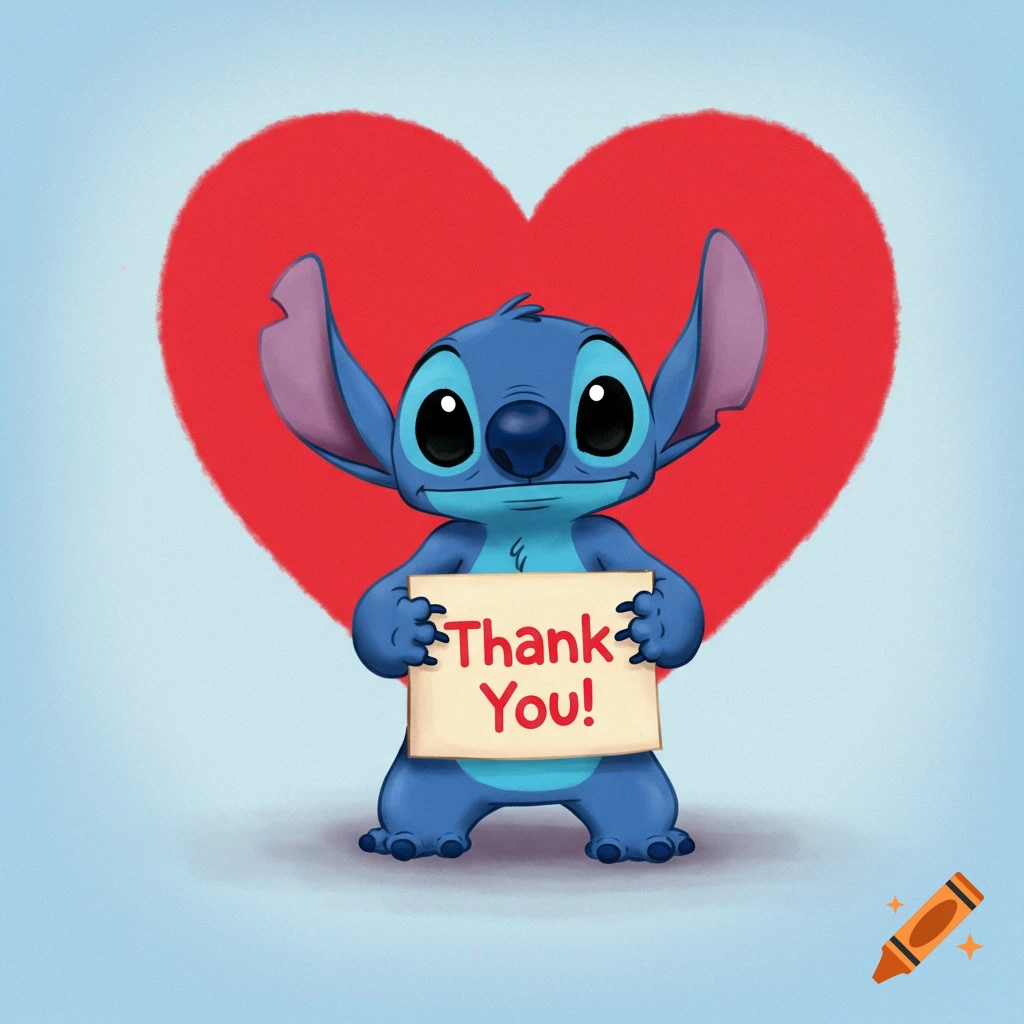 Cartoon character Stitch holding a wooden sign that says ALEX on Craiyon