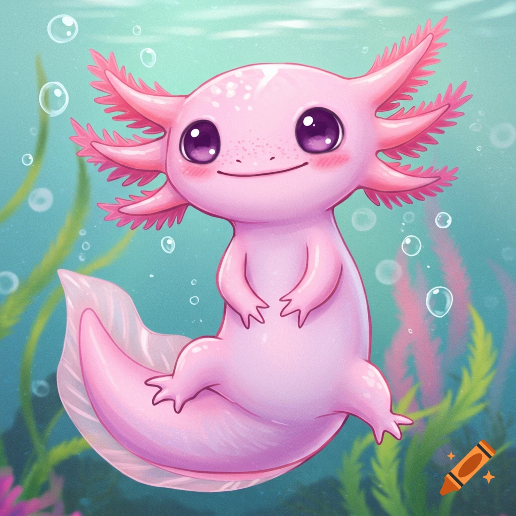 Axolotl created on Craiyon