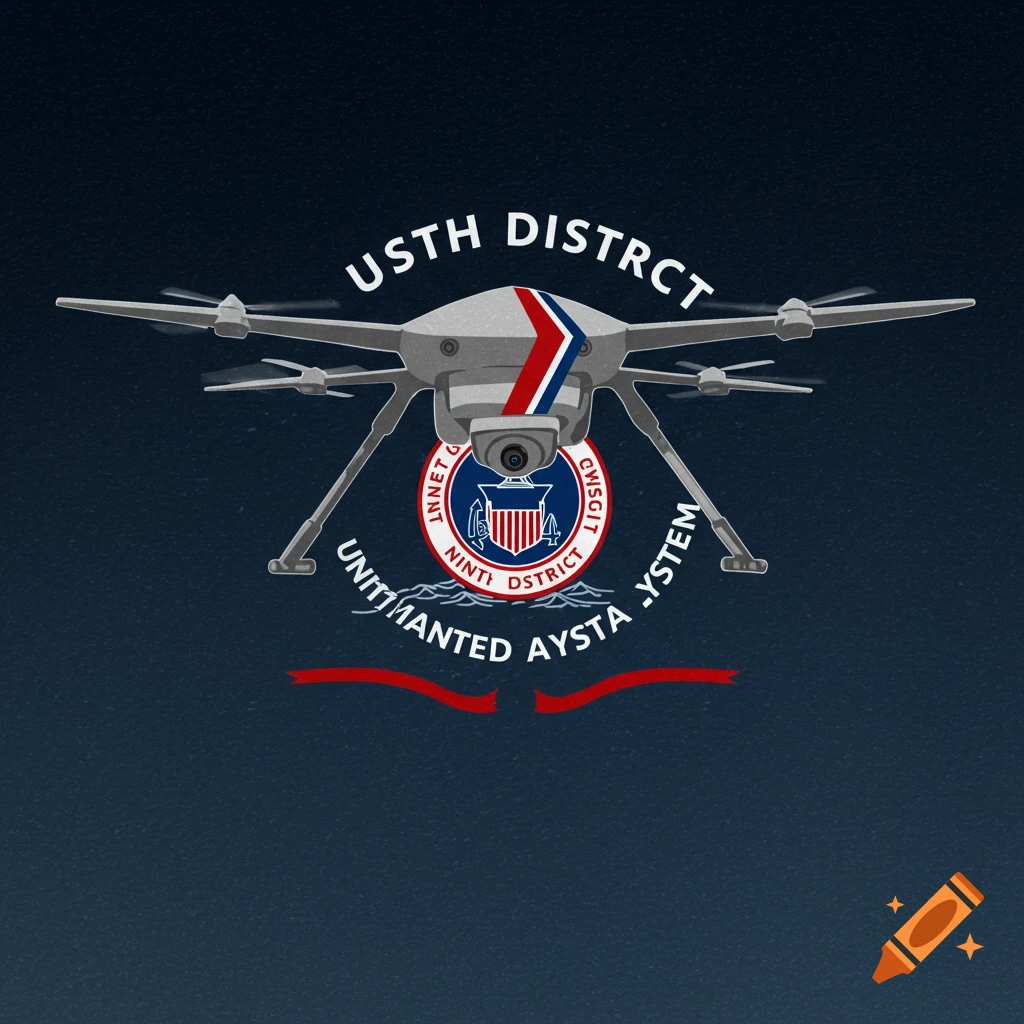 USCG Ninth District Unmanned Aerial System Logo on Craiyon