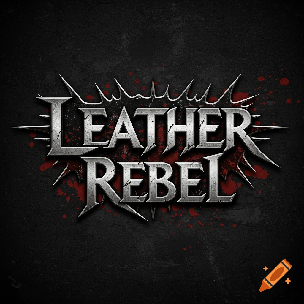 Leather Rebel - A Tribute To 80's Heavy Metal logo on Craiyon