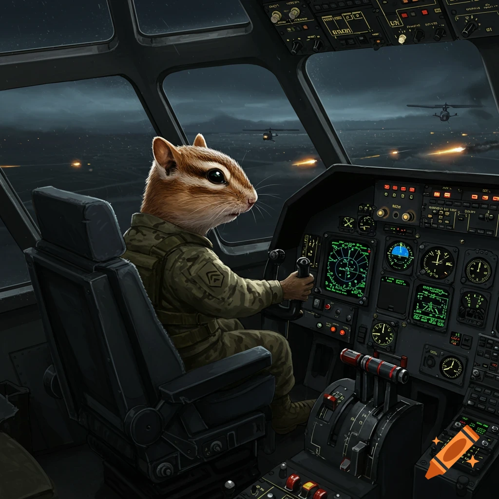 Slippy Toad pilots a spaceship in space during a battle. on Craiyon