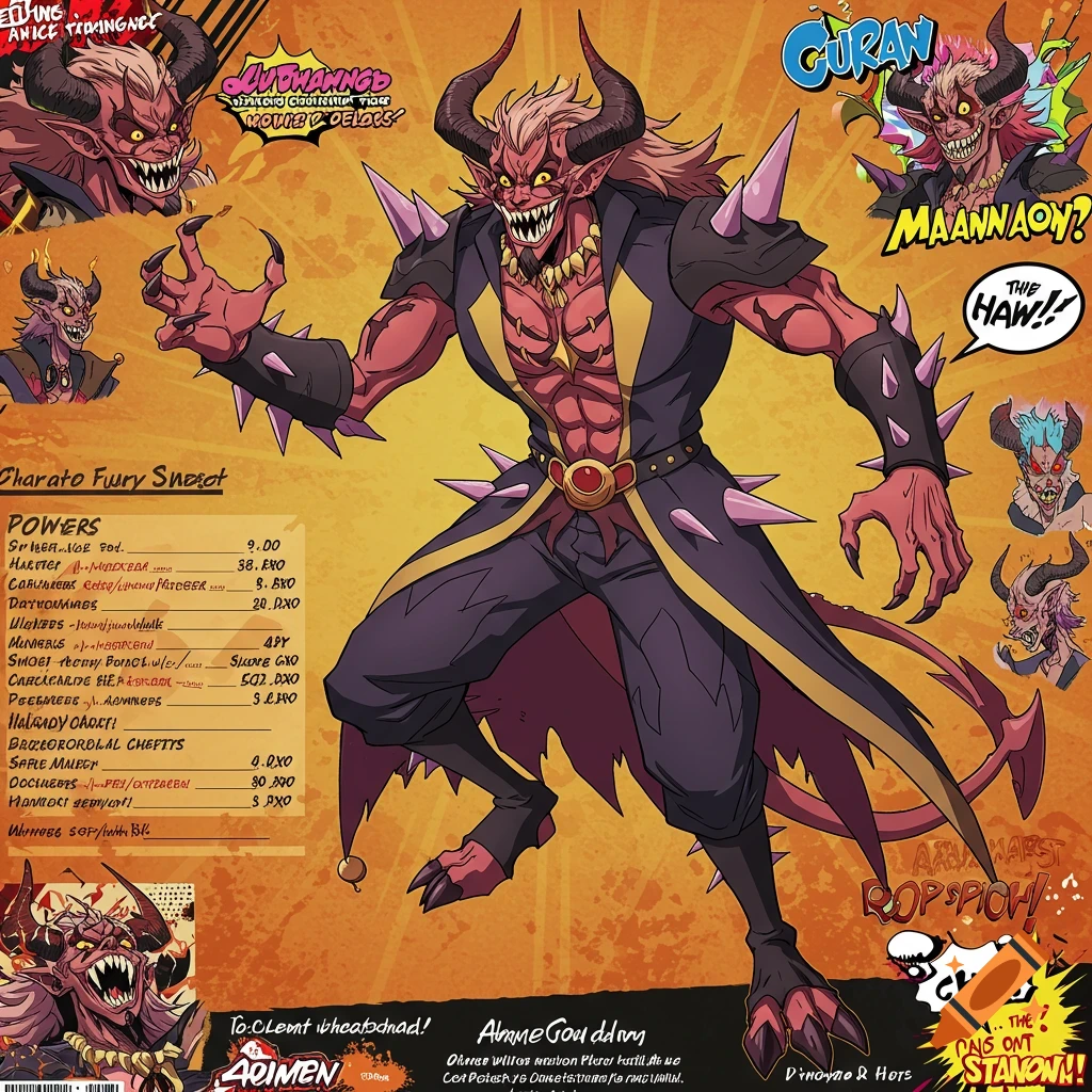 Ryomen+sukuna+papercraft created on Craiyon