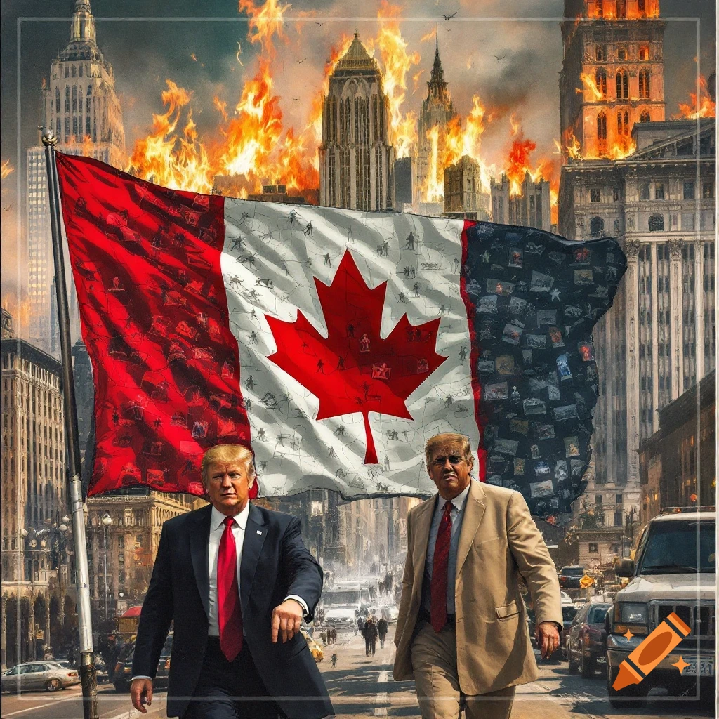 51st State board game meets Trump's Canada 51st state comment on Craiyon