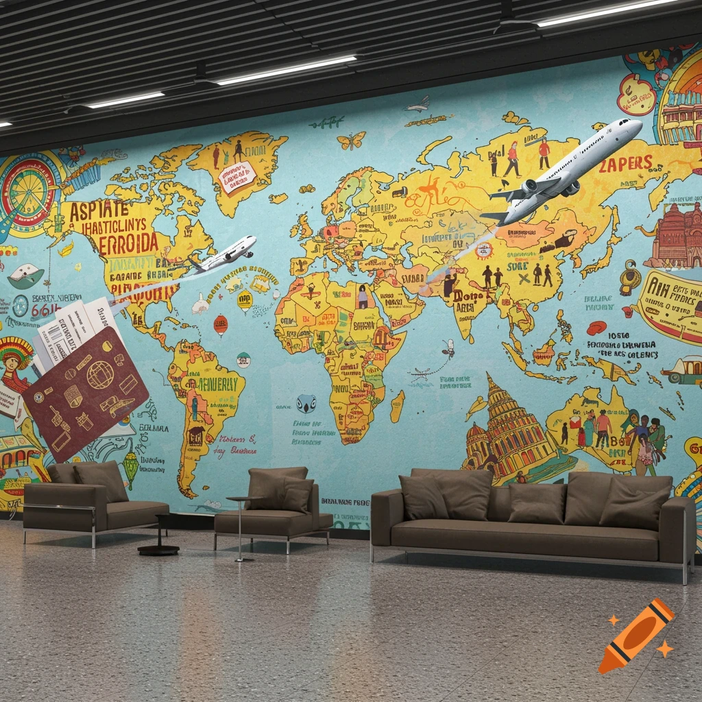 Real-world Map Recreation on Craiyon