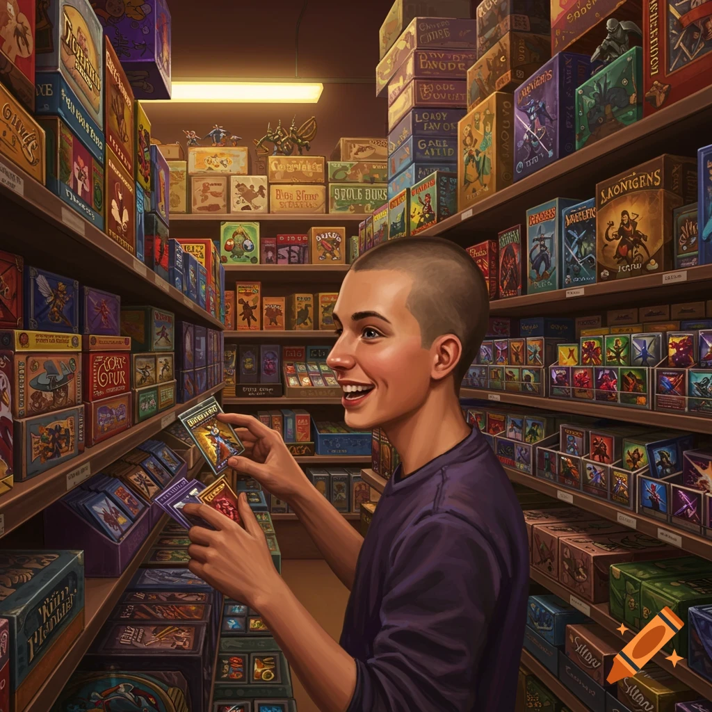 Gaming store on Craiyon