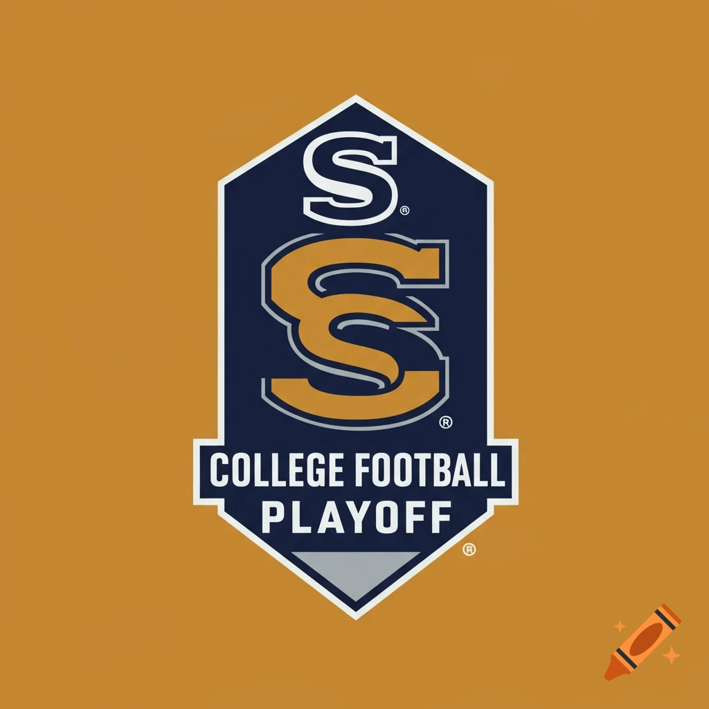 College Football Playoff logo with interlocking S and C on Craiyon
