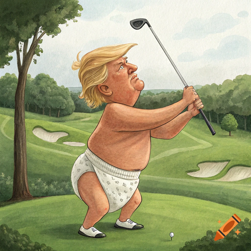 Illustration of Rory McIlroy standing on a tropical beach looking at ...