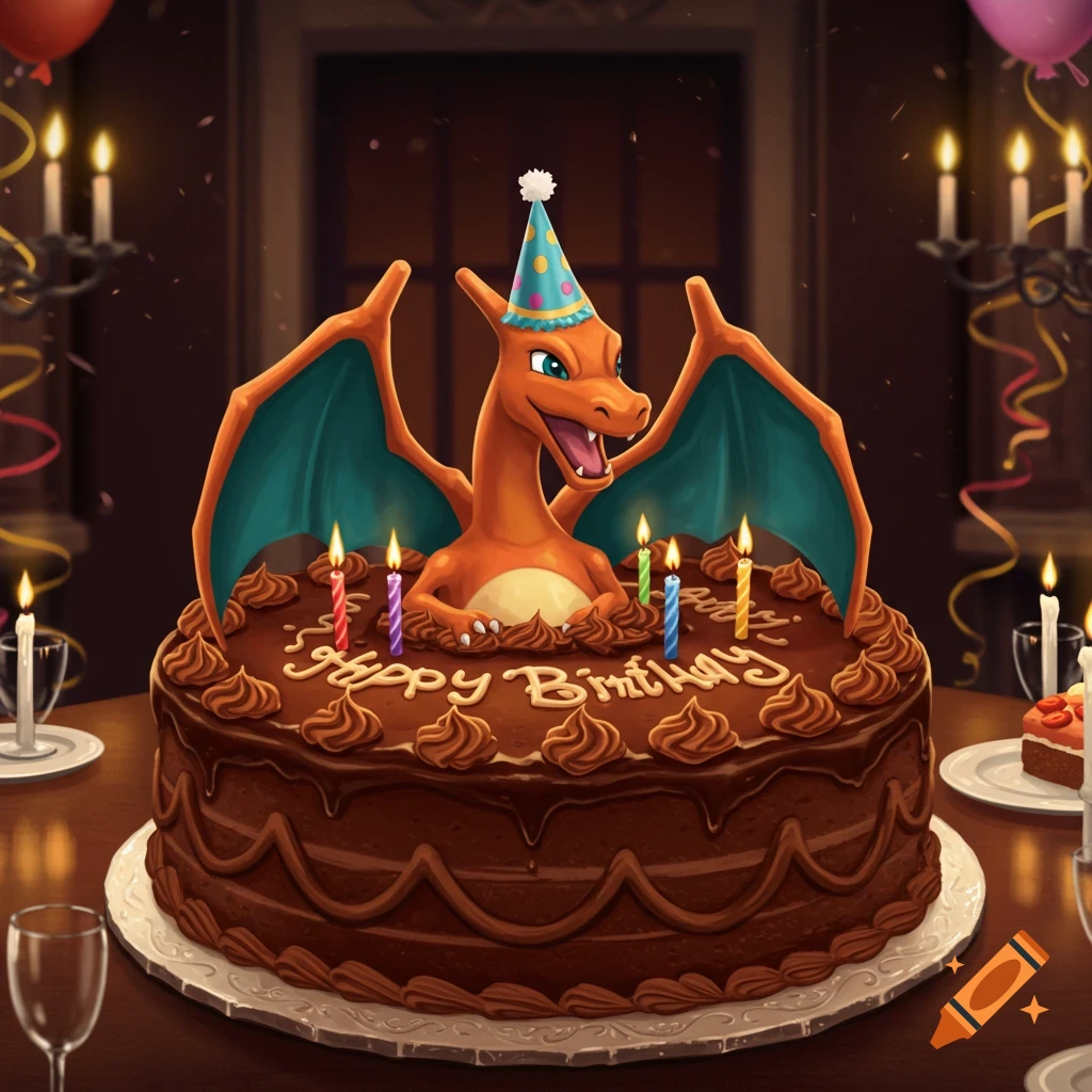 Stitch character with a birthday cake featuring the name Célia on Craiyon