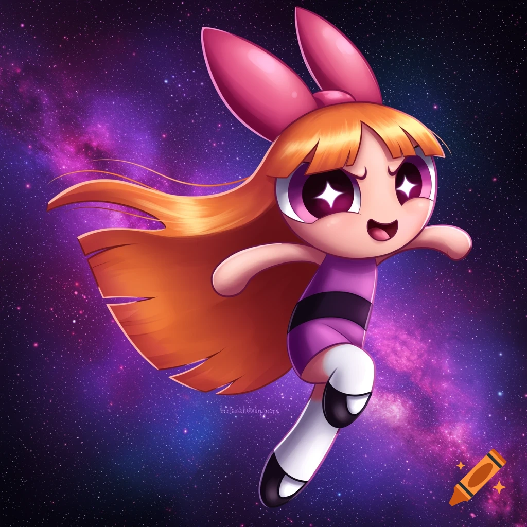 The Powerpuff Girls Z anime characters on Craiyon
