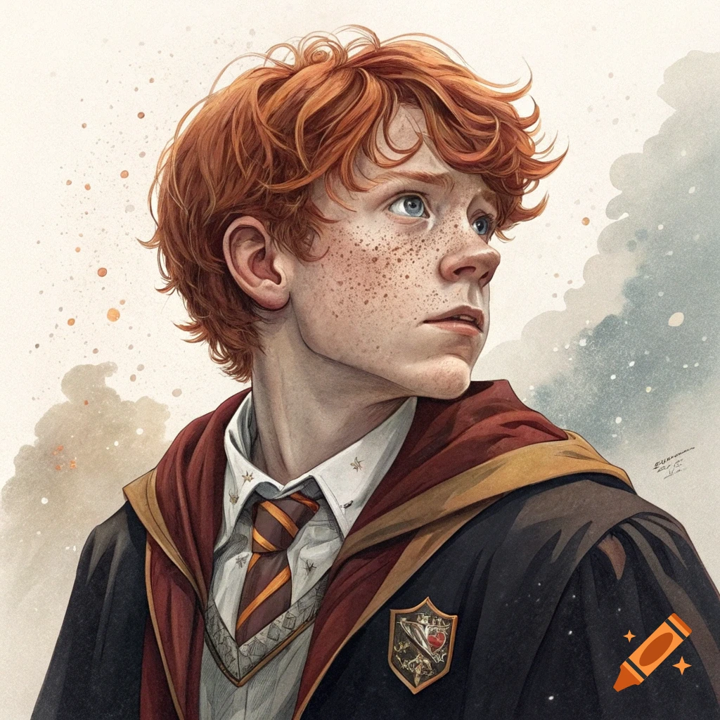 Portrait of a young man with blond hair in school uniform and hoodie ...