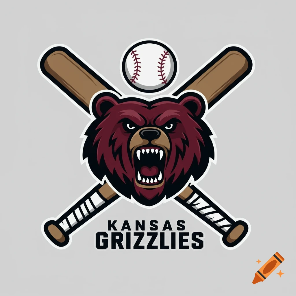 Grand Slam logo with crossed baseball bats on Craiyon