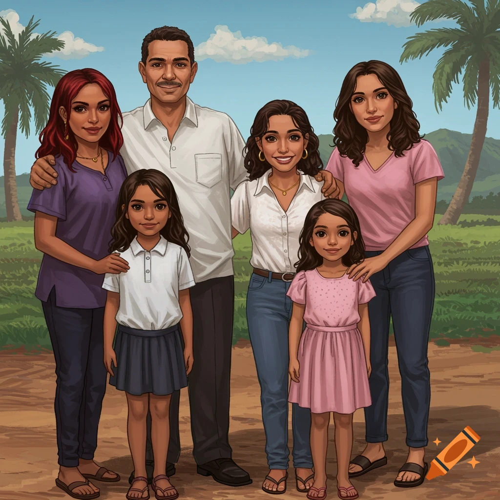 Family Tree With Names of Family Members created on Craiyon