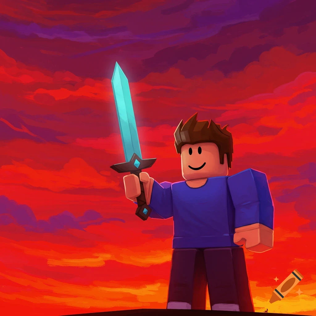 Roblox created on Craiyon