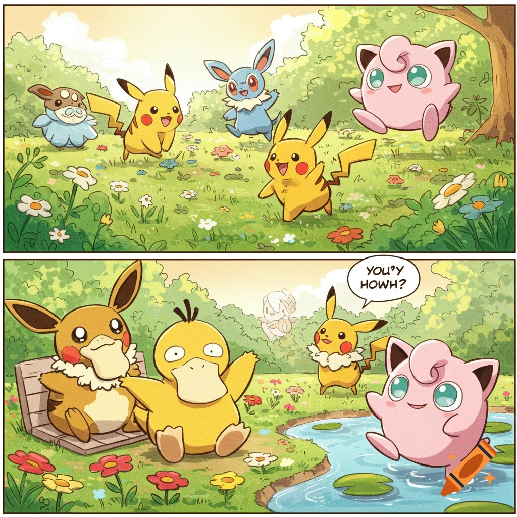 Pokemon Reference created on Craiyon