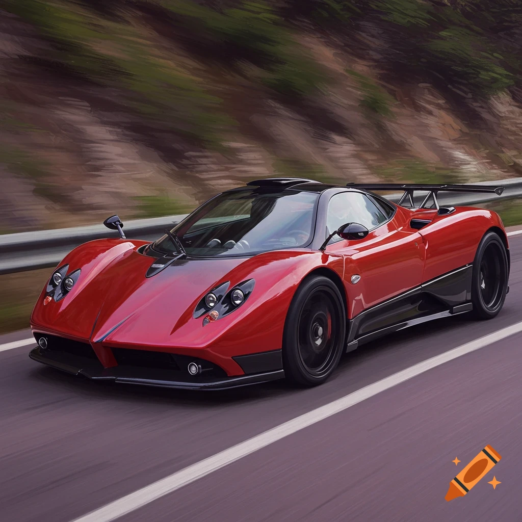 Pagani Zonda sports car on Craiyon