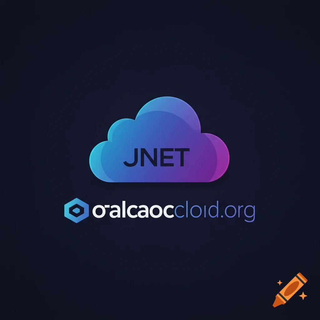 Totalcoolcloud.org tech logo with JNET text on Craiyon