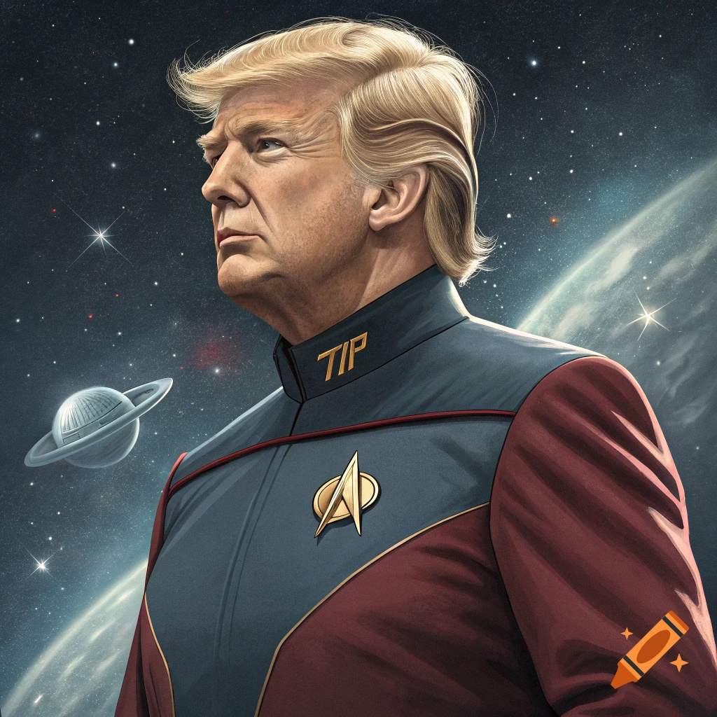 Donald Trump twerking on the moon with ice cream coke in spandex on Craiyon