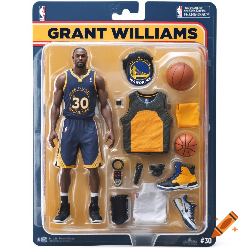 Grant Williams #30 San Francisco Warriors action figure in blister ...