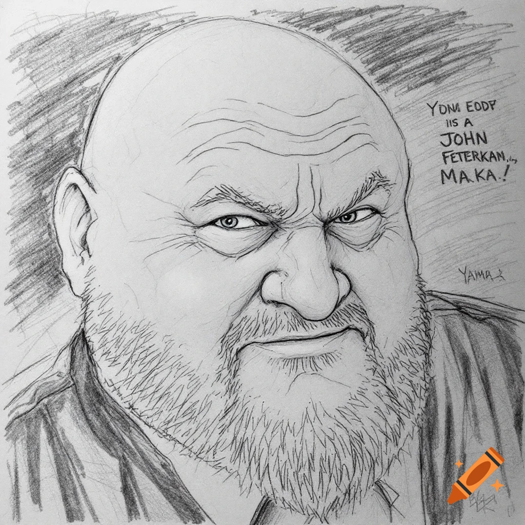 John Fetterman wearing a Yamaka on Craiyon