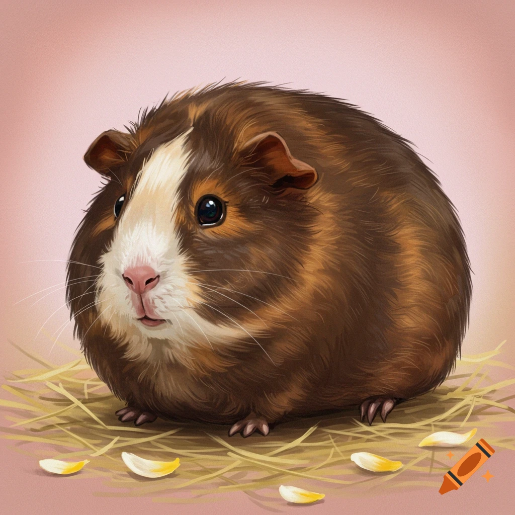Fat guinea pig on Craiyon