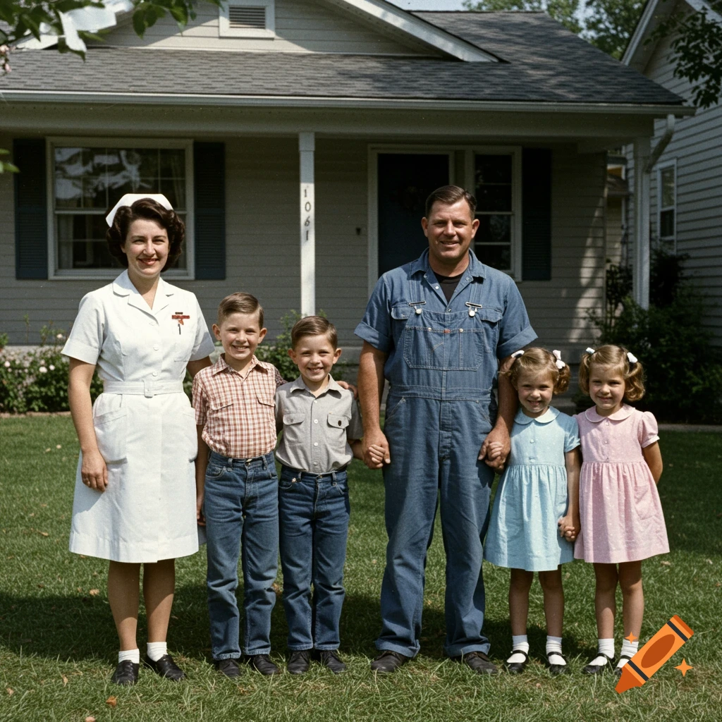 1950s Family Portrait