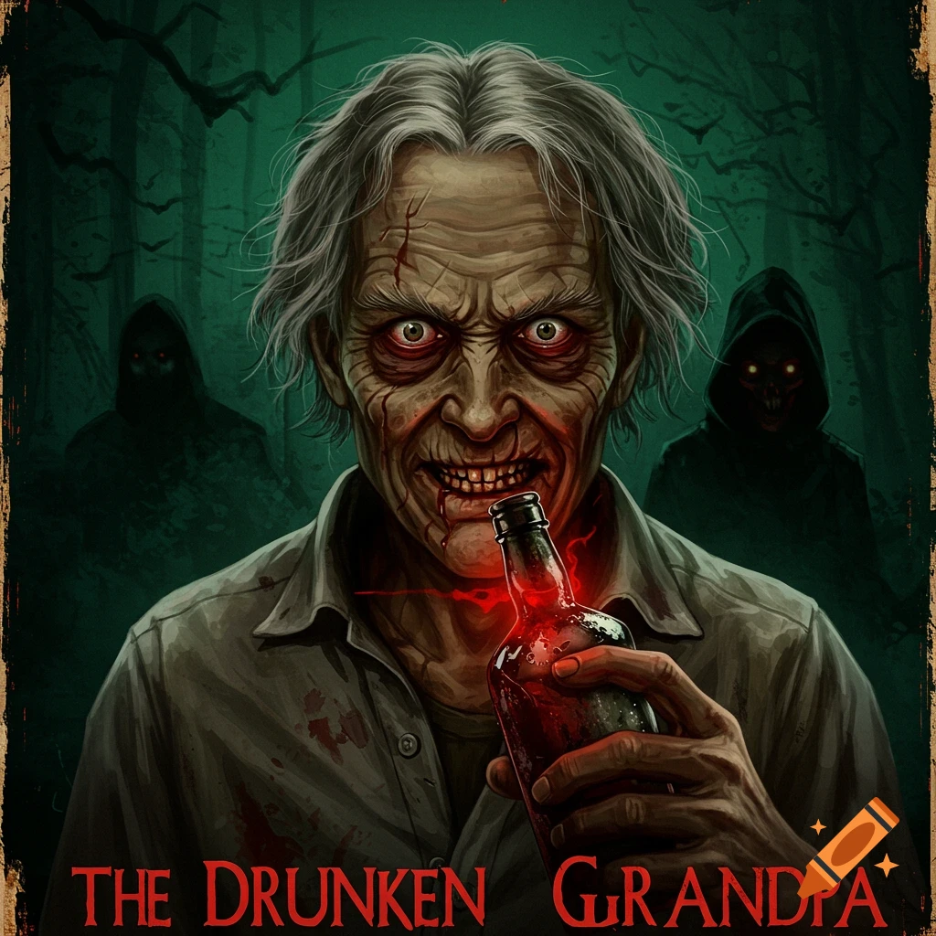 Vintage horror poster of a serious man with fish scales and fins on his ...