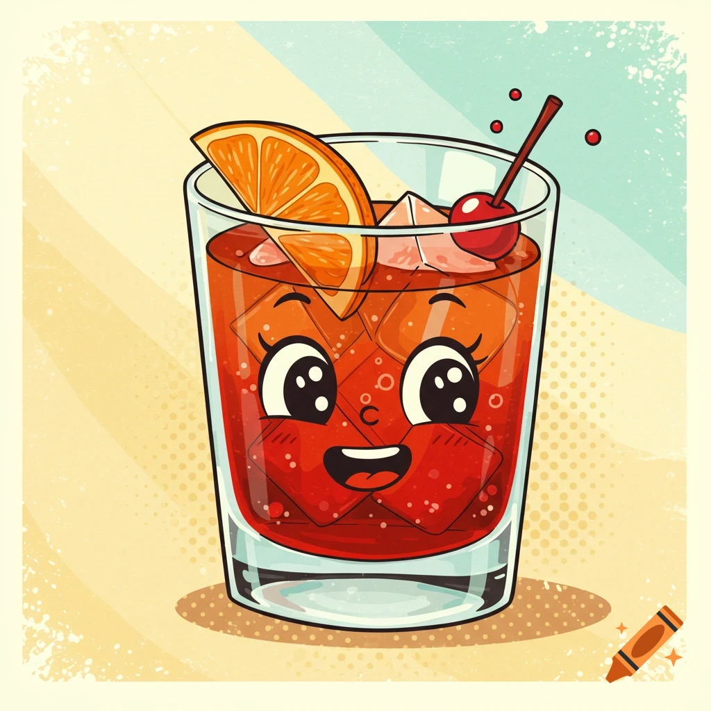 Cocktail paloma with a slice of grapefruit on Craiyon