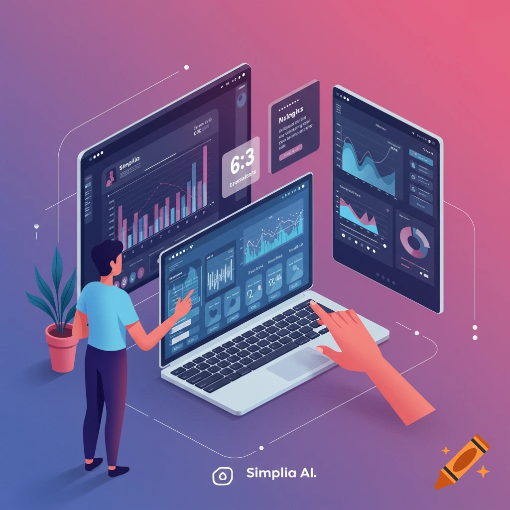 LinkedIn banner focusing on AI and Data Analytics on Craiyon