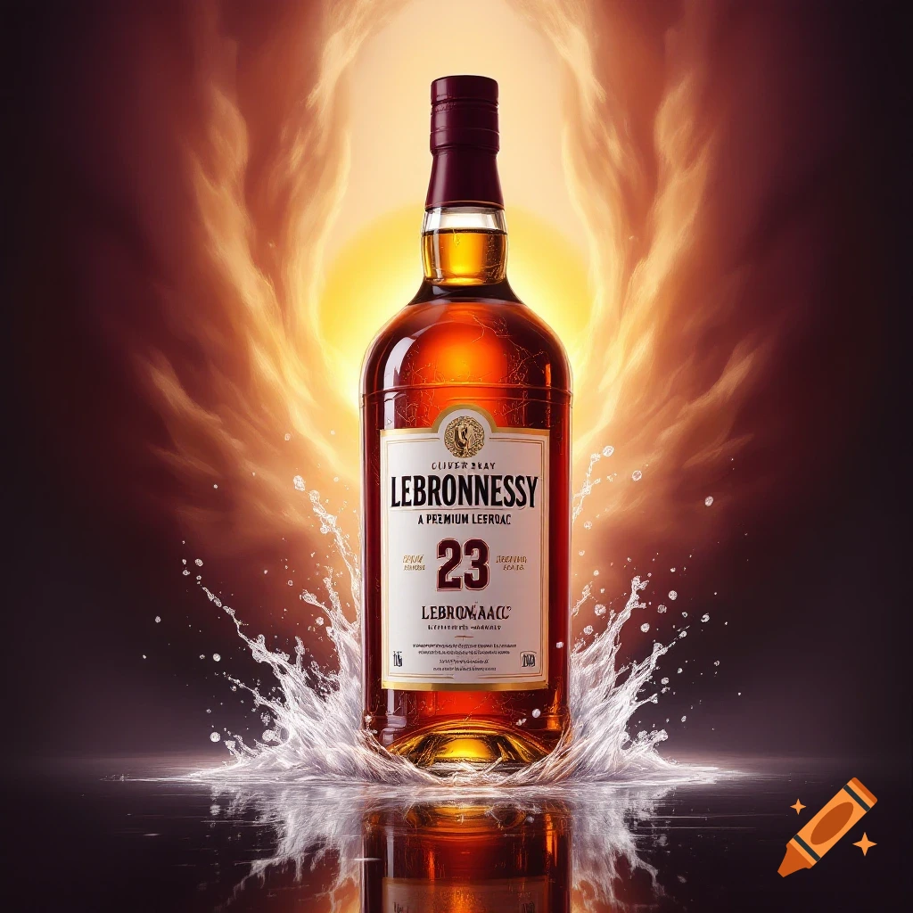 Lebronnessy Lebroñac liquor advertisement inspired by LeBron James on ...