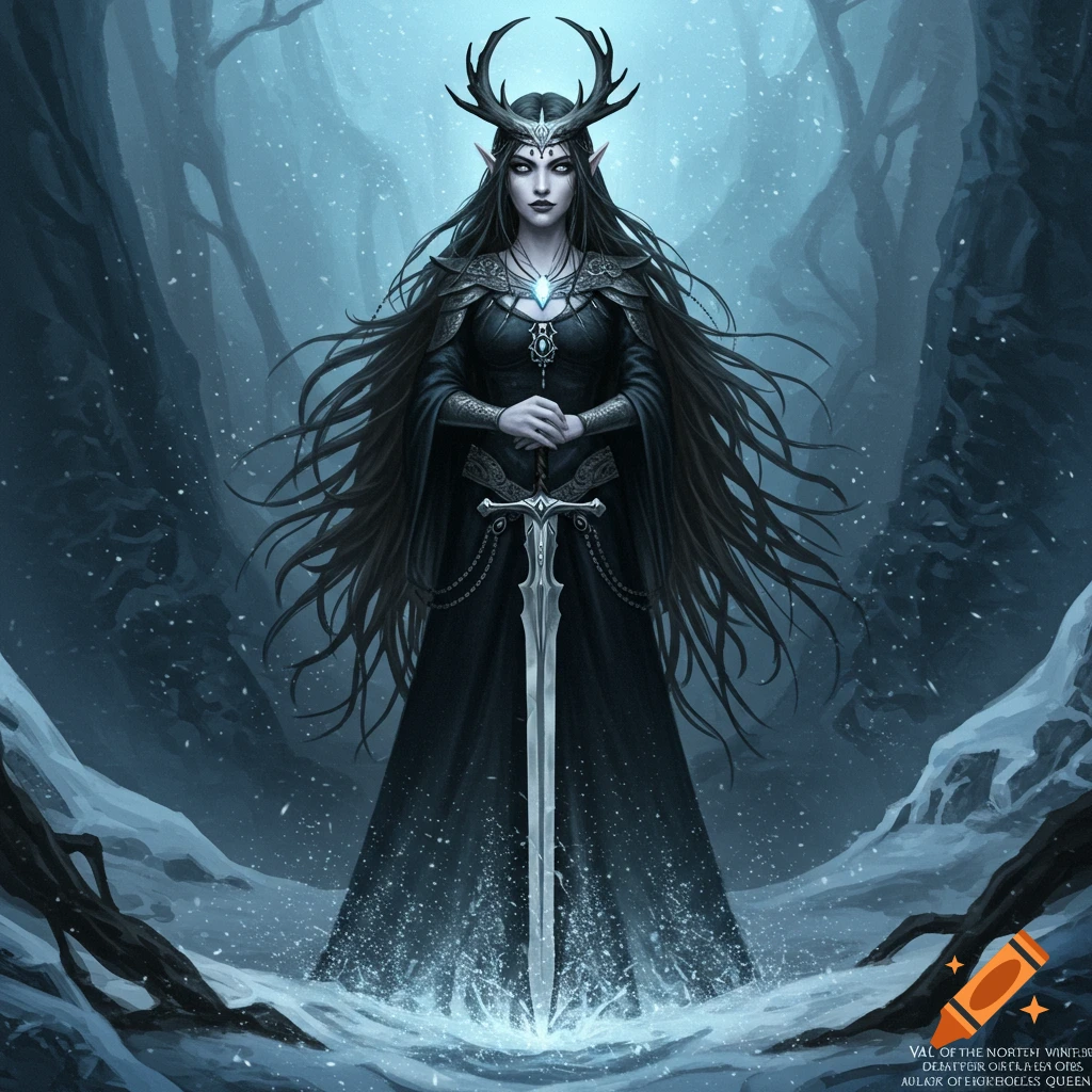 VAL, the Mother of Darkness, Destroyer of Grids on Craiyon