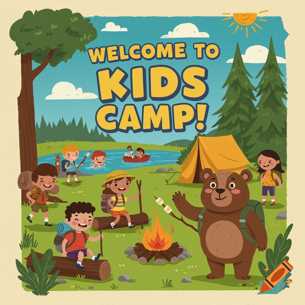 Colorful logo for 'LITTLE LAND OF FUN THEME PARK' with amusement park ...