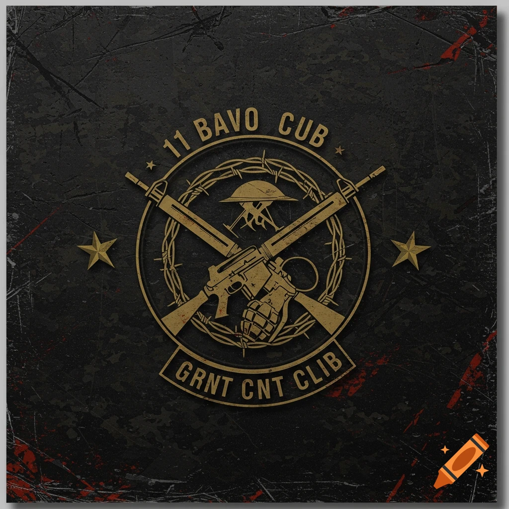 11 bravo grunt club logo on Craiyon