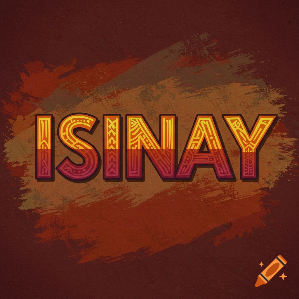 Cartoon letters spelling SYBAU in yellow with brown outline on blue ...
