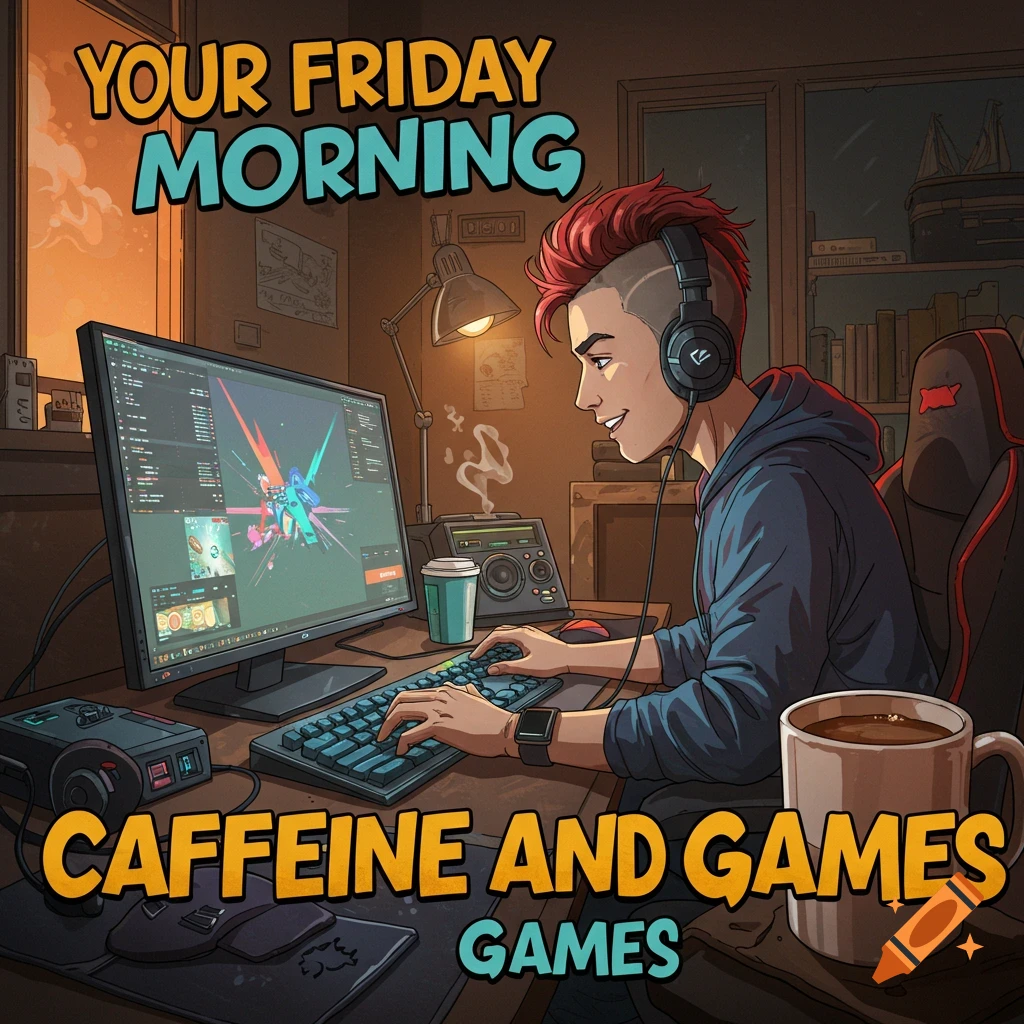 Your Friday morning is full of caffeine and games on Craiyon