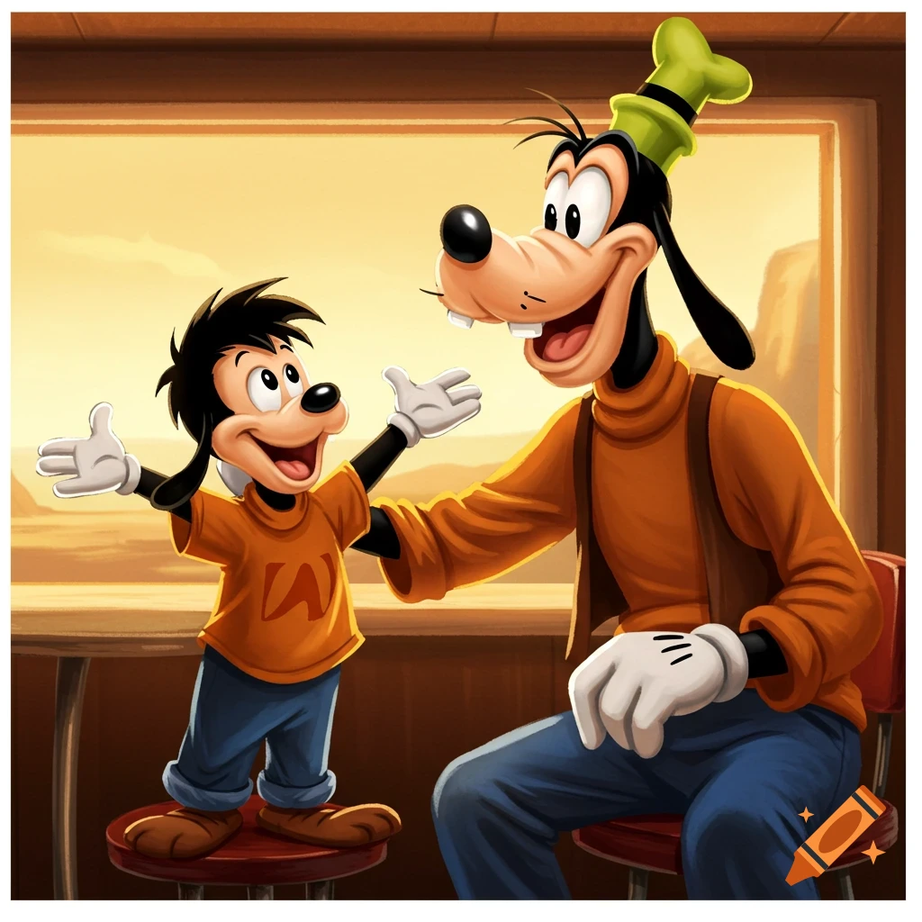 A Goofy Movie live action on Craiyon