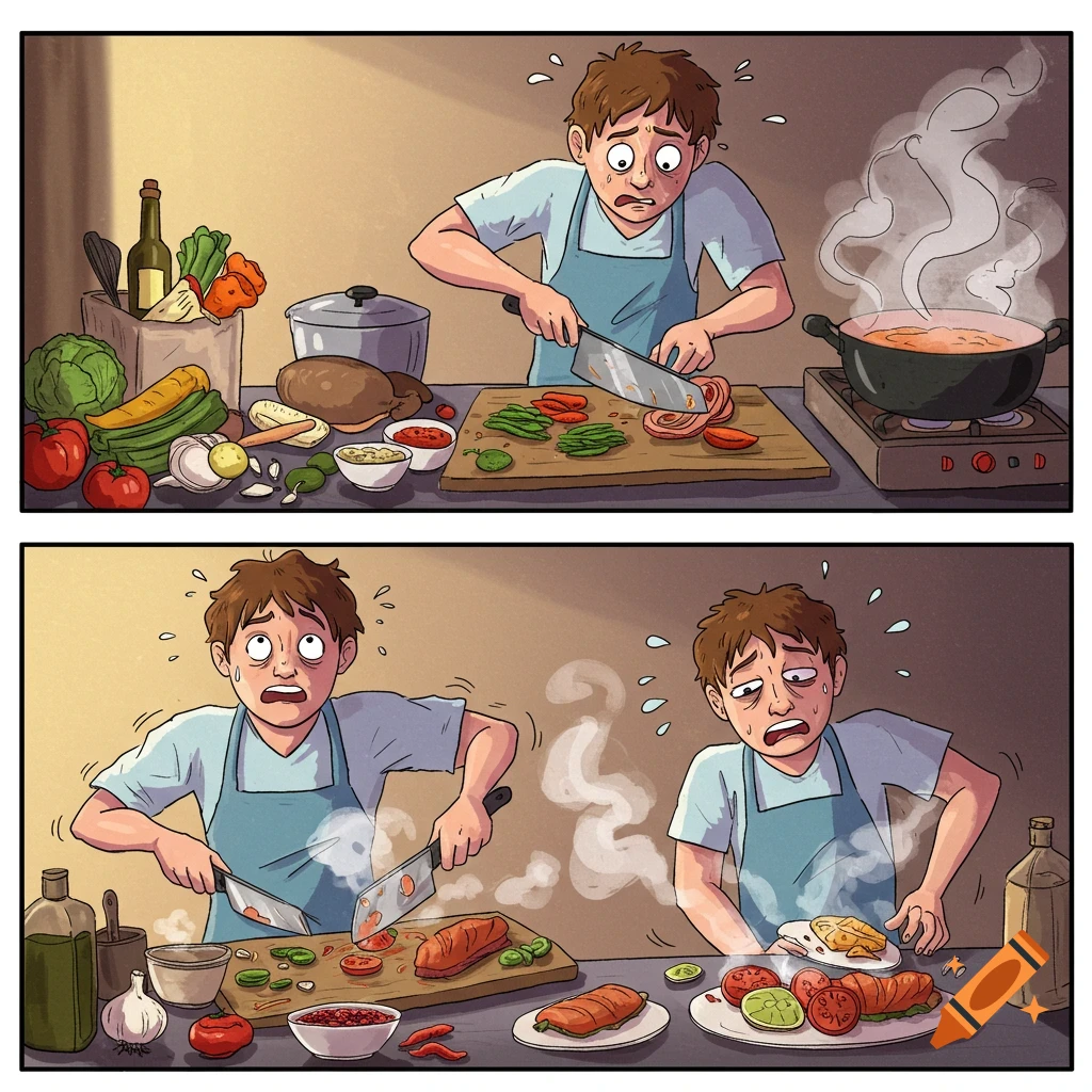 Cartoon of a person covered in mosquitoes while camping, with text ...