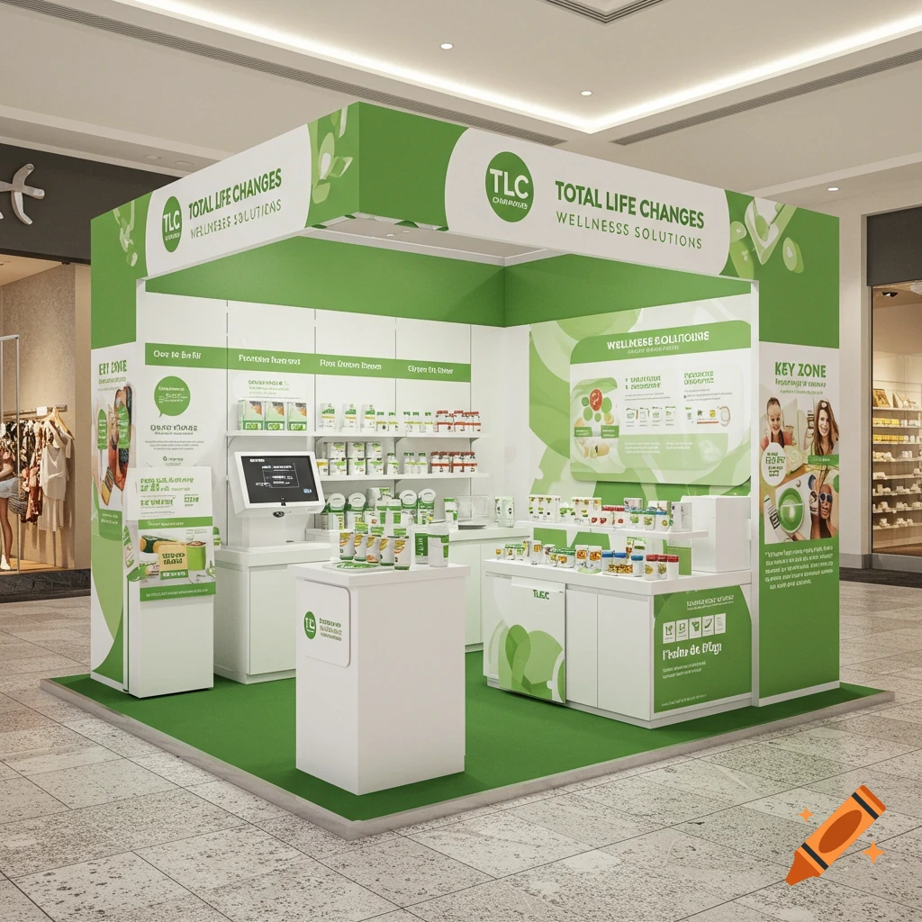 Total Life Changes Wellness Solutions Kiosk Mockup on Craiyon
