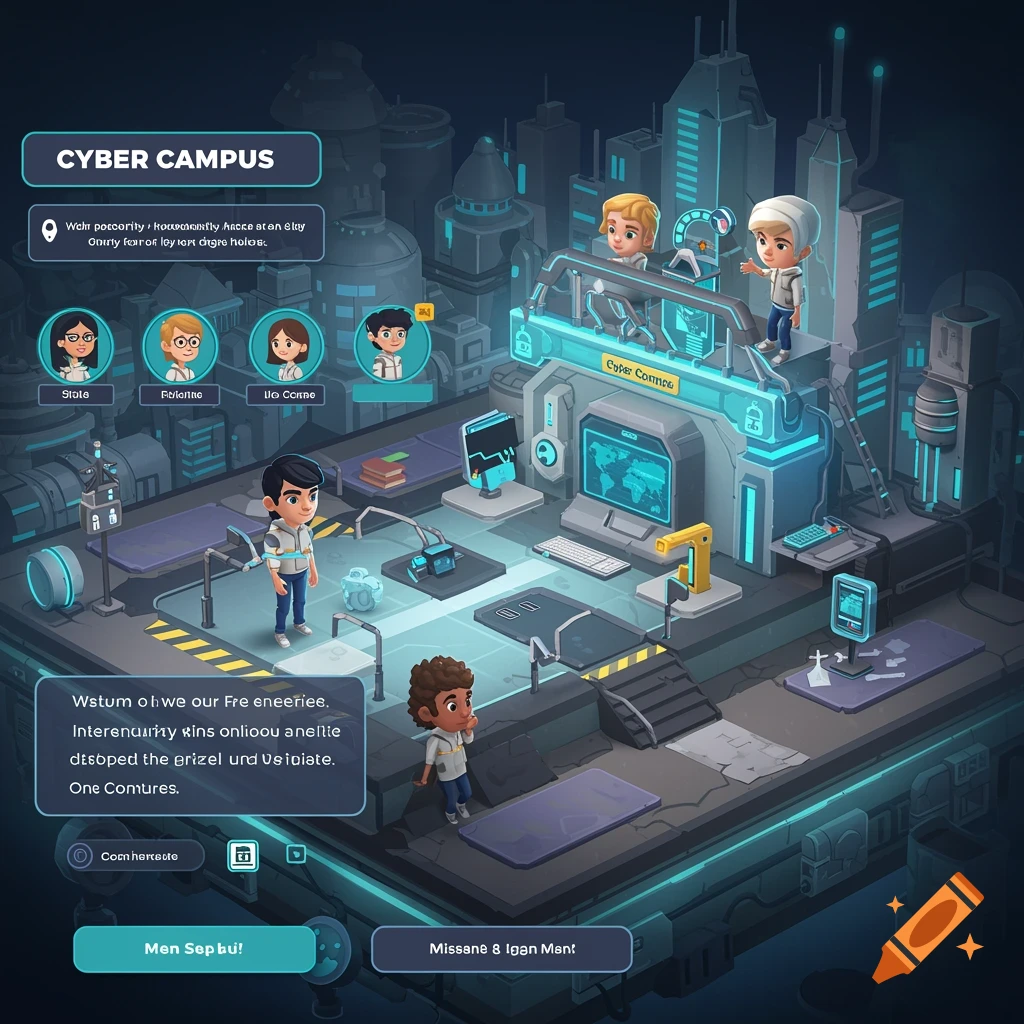 Cybersecurity images created on Craiyon