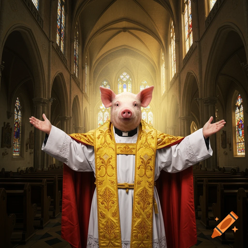 Black lab as Saint Luigi meme on Craiyon