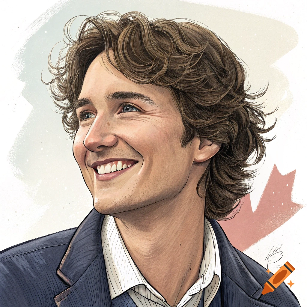 Realistic drawing portrait of a smiling man resembling Tom Cruise ...