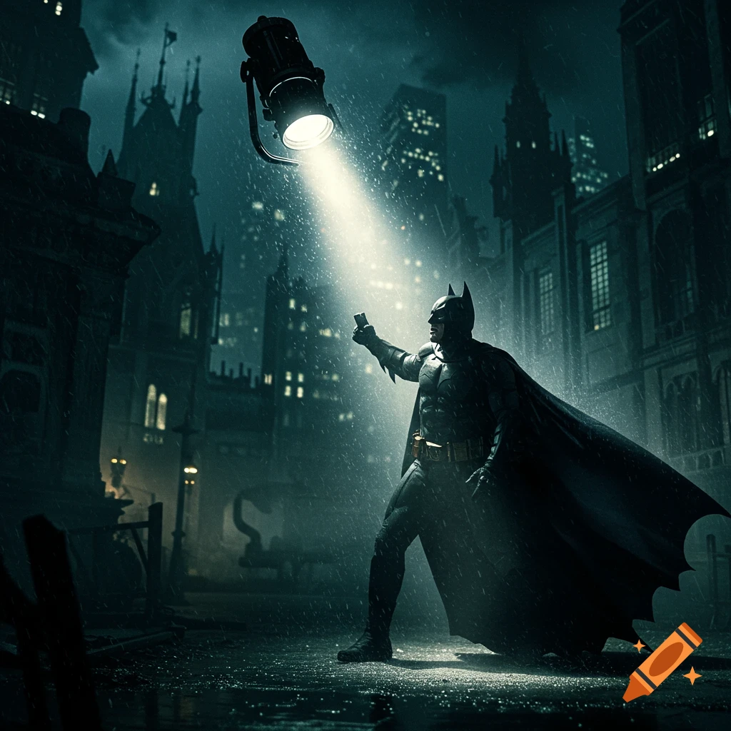 Batman in Gotham city on Craiyon