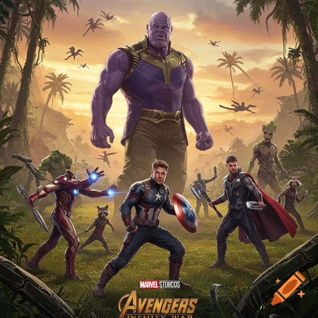 Avengers Infinity War, Avengers & Guardians of the Galaxy, Thanos in ...