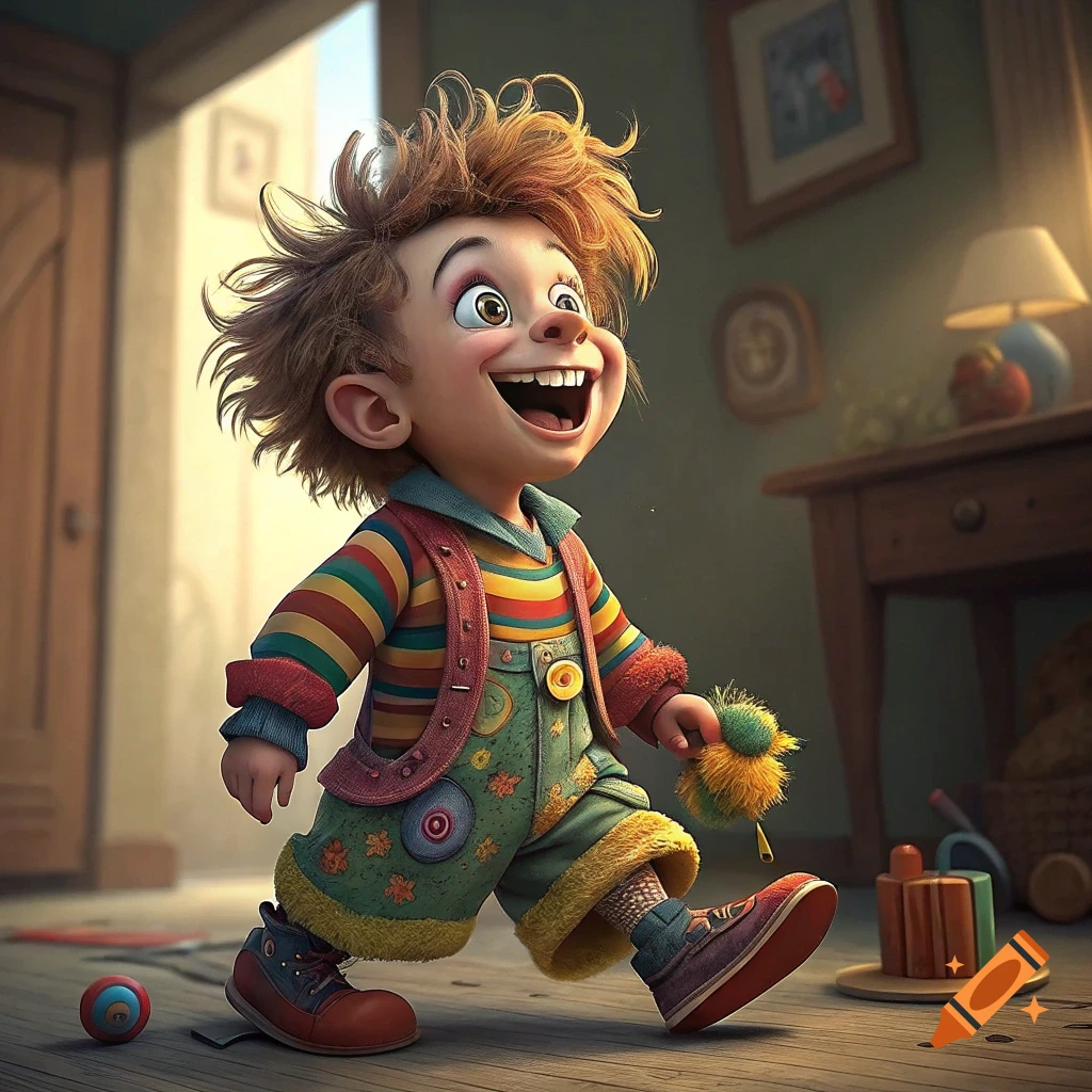 Goofy autistic kid on Craiyon