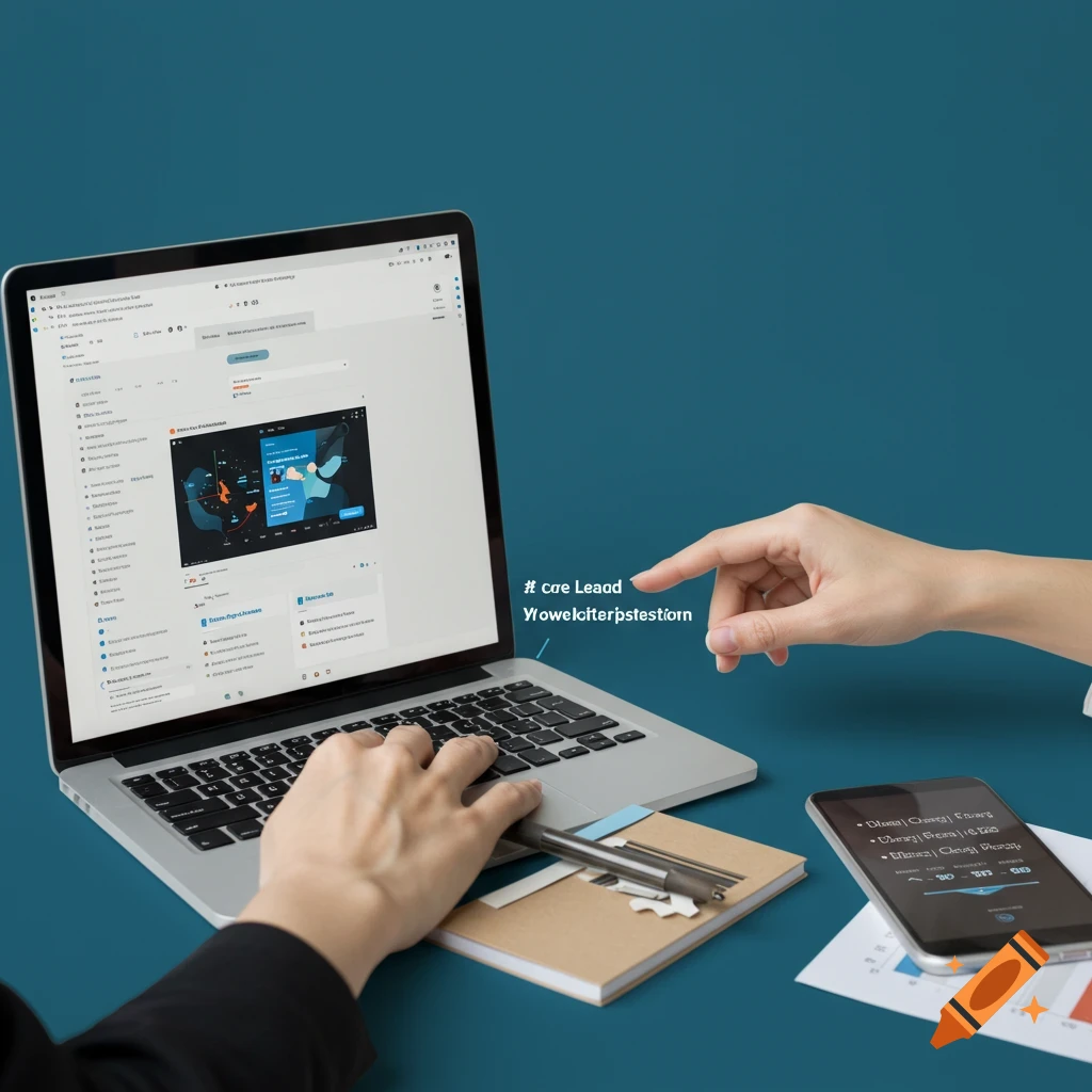 Website one-page design concept for a computer-related site with four ...