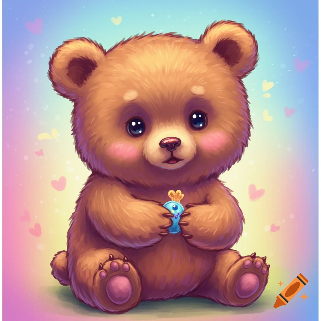 Cute Animated Teddy Bear