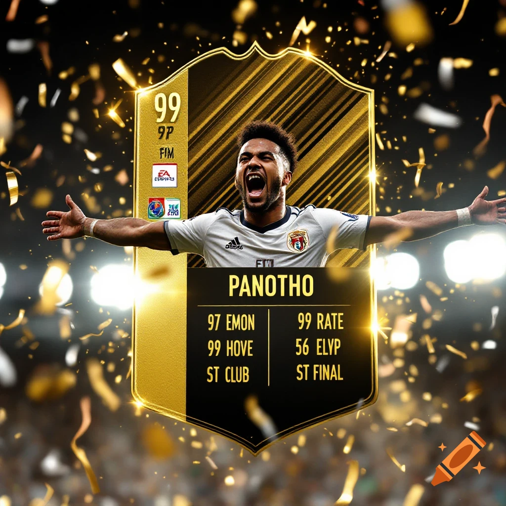 Pancho Rivas Román FIFA Ultimate Team Prime Icon card on Craiyon