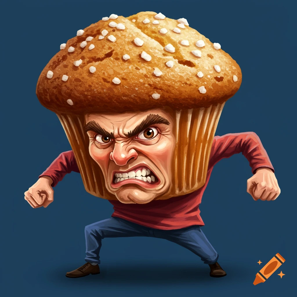 Man in suit with a loaf of bread for a head on Craiyon