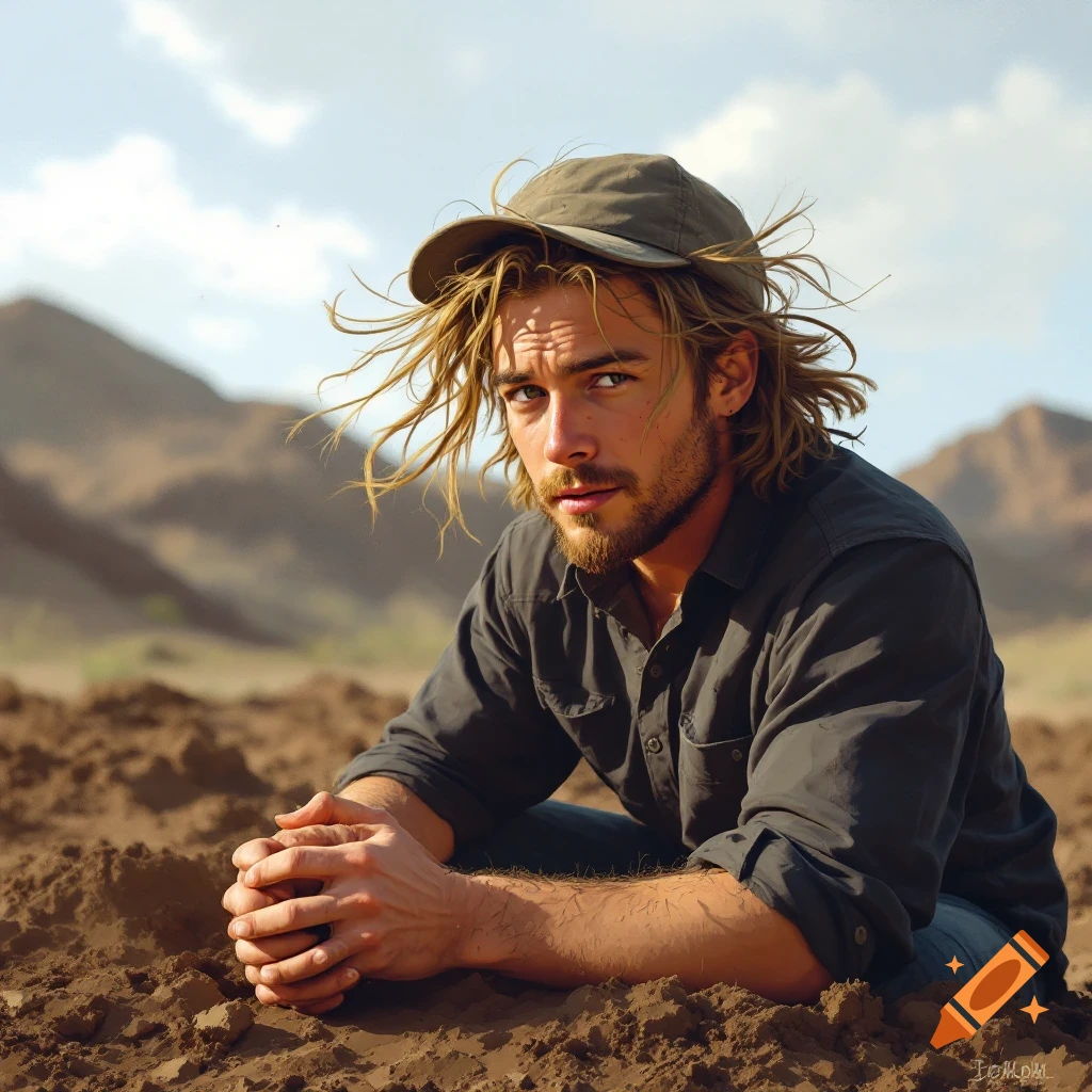 Joe Dirt meme with the text Jerrod Ackerman on Craiyon