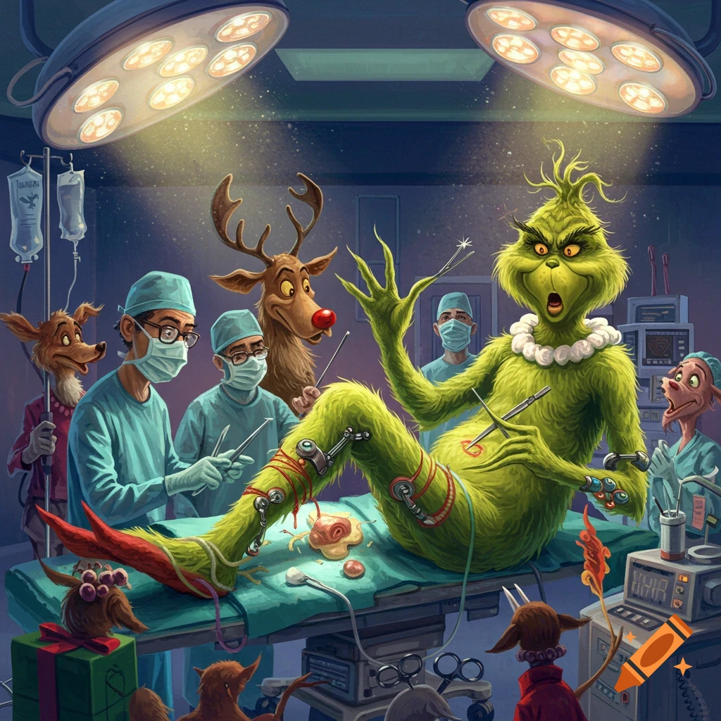 Cartoon of mad scientists operating on anteaters and an elephant in a ...