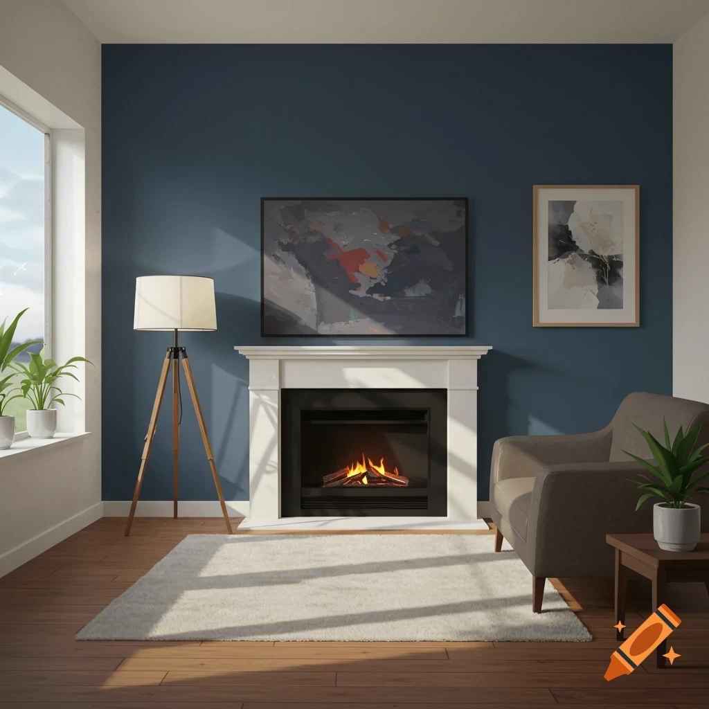 10 ft wide room interior design on Craiyon